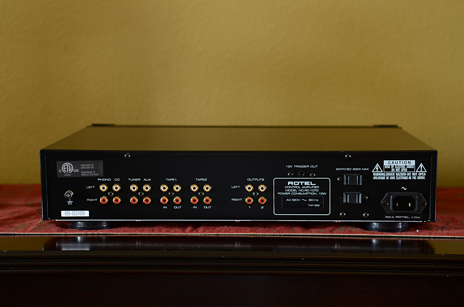 SOLD - ROTEL RC1070 PREAMP w/MM PHONO STAGE, REMOTE, BROCHURE & OWNERS ...